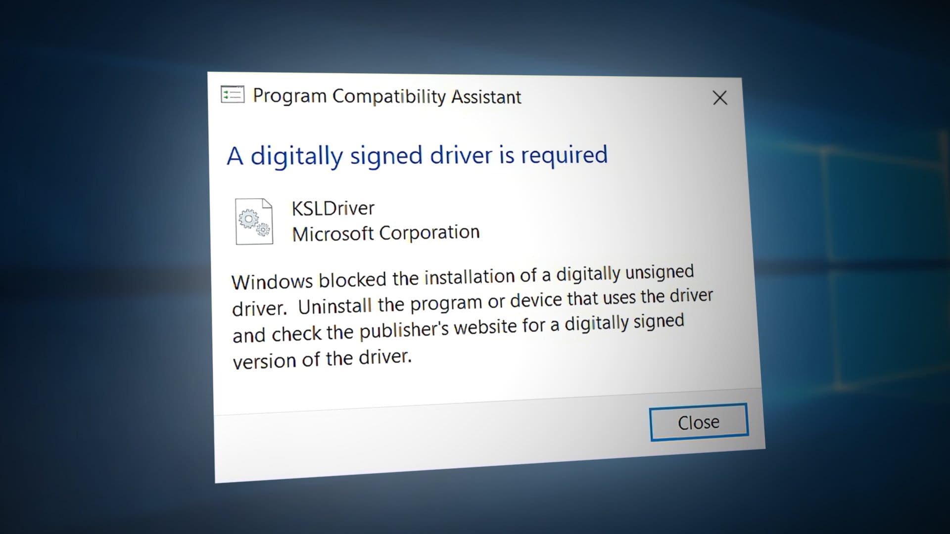 Instructions - Disable Digital Signature Verification