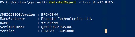 Using PowerShell to configure the BIOS on Windows